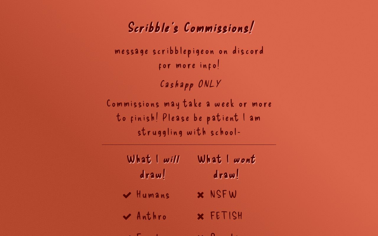 Scribble's Commissions!